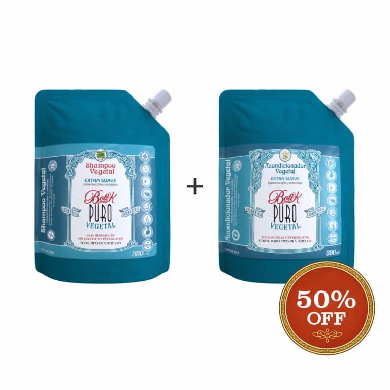 Sachet Shampoo Vegetal Extra Suave + Acondicionador Bonificado al 50 ...